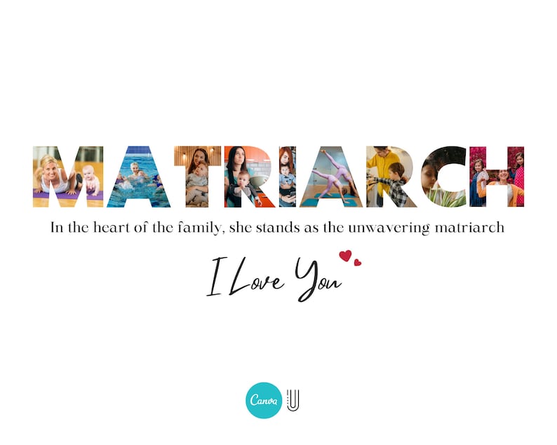 Matriarch Photo Frame, Personalized Matriarch Frame, Matriarch Print ...