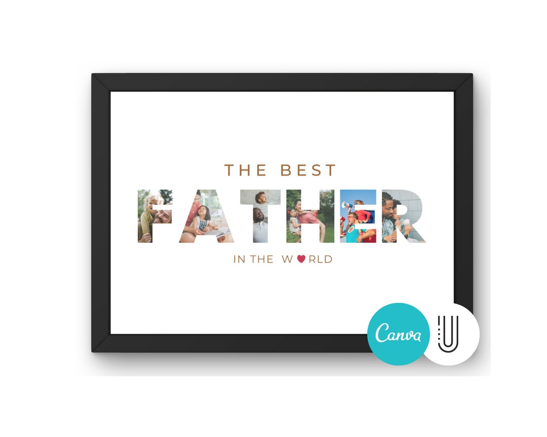 Best Fathers in the World Photo College,fathers Day Gift, Personalized ...
