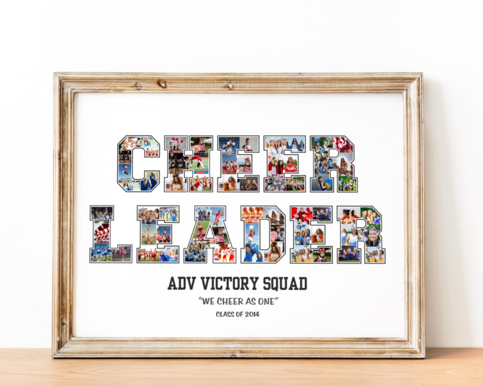 Cheerleader Photo Collage Template: Customizable Canva Design - Etsy