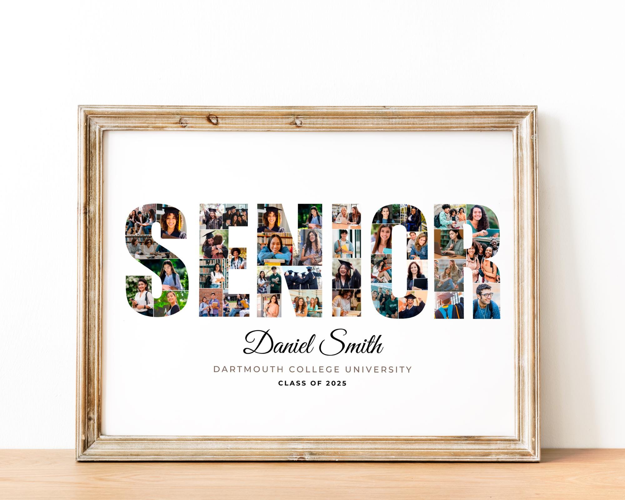 Custom Senior Photo Collage: Graduation Keepsake (digital Download) - Etsy