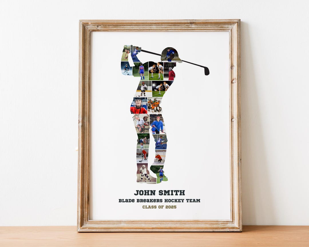 Golf Photo Collage Template: Golfer Silhouette Design (editable Canva ...