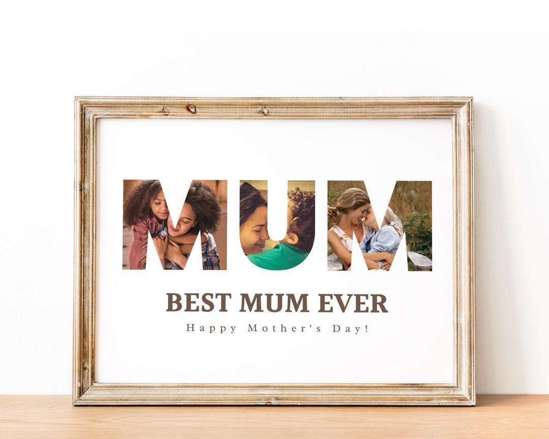 Mum Photo Frame, Personalized Mum Frame, Mom Print Photos, Canva ...