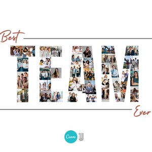 Team Photo Collage Gift: Personalized Farewell Poster (digital File) - Etsy