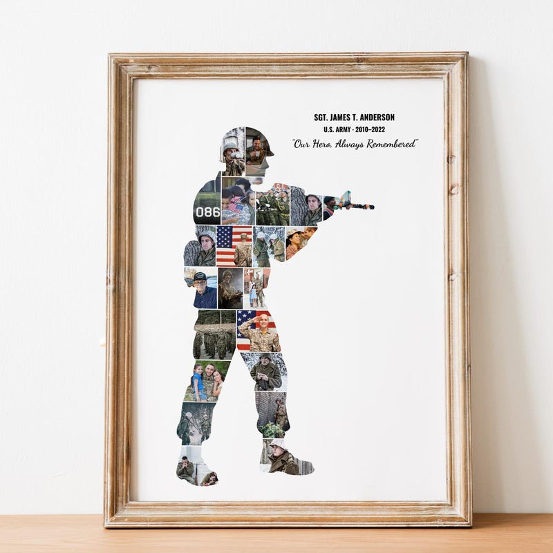 Personalised Army Frame - Etsy UK