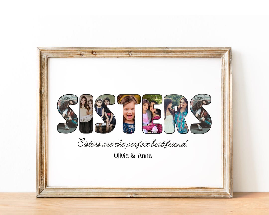 Sisters Photo Frame,sister Birthday Gift, Personalized Sister Frame ...