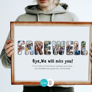 Farewell Custom Gift Collage, Goodbye Gift,resignation Farewell ...