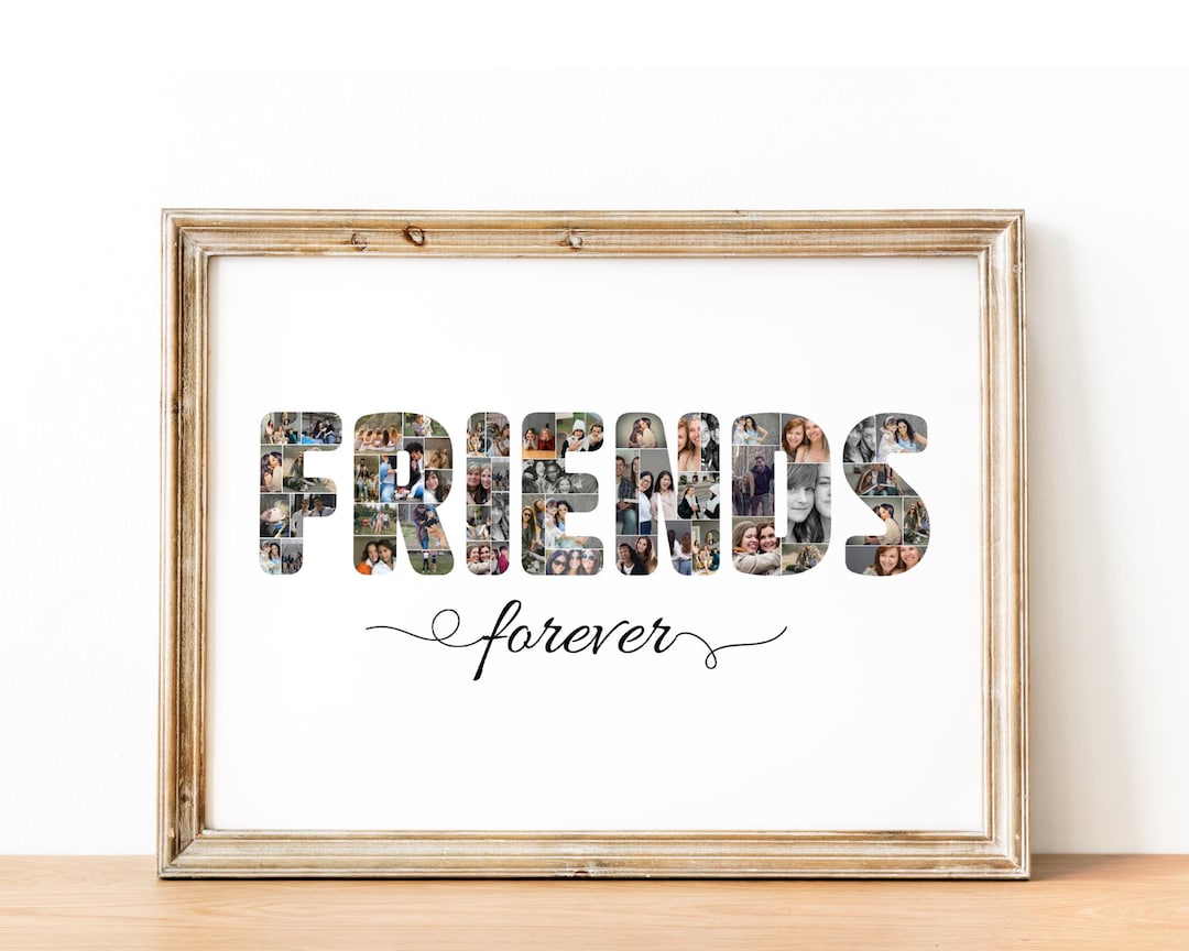 FRIENDS Photo Collage Template, Friends Photo Collage,friends Prints ...