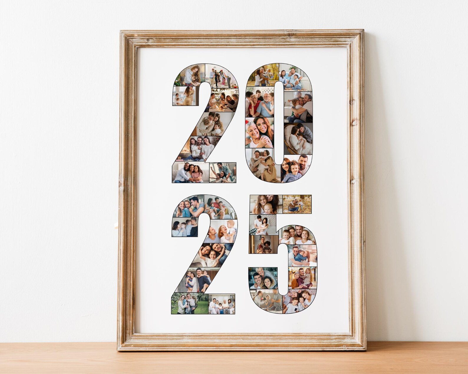 2025 Number Photo Collage: New Year Gift (digital File) - Etsy