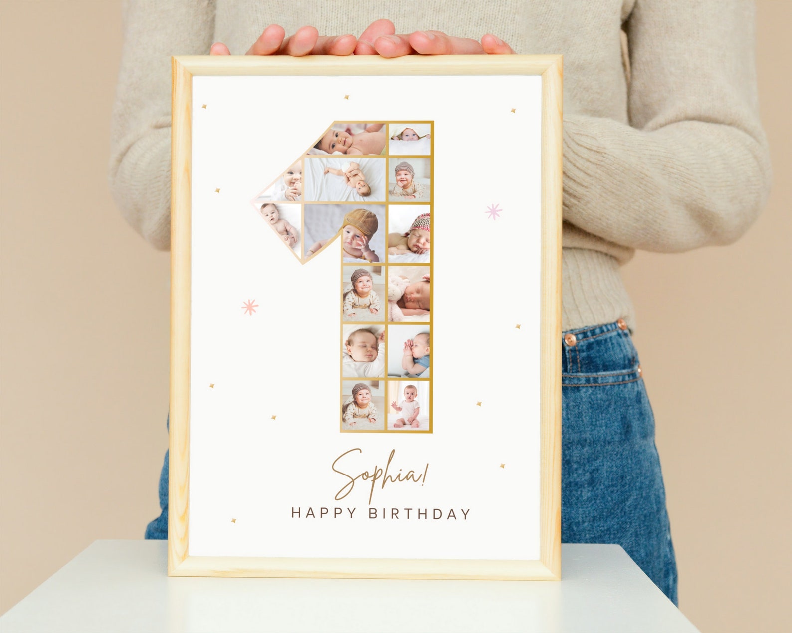 Number One, First Birthday Digital Download,birthday Number 1 Collage ...