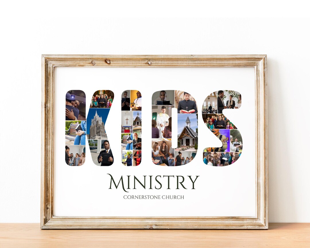 Kids Ministry Photo Collages,kids Ministry Gifts, Children's Ministry ...