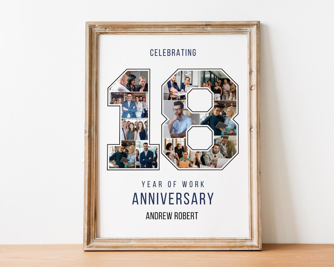 Work Anniversary Gifts, Personalized Gifts,18th Anniversary ...
