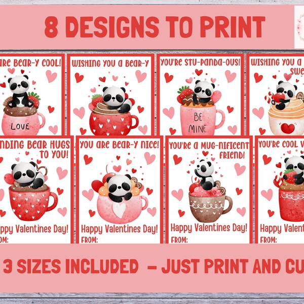 Panda Bear Valentine - Etsy