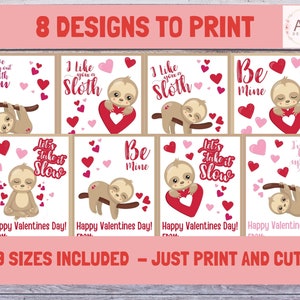 Kids Valentines Cards Instant Digital Download, Printable Kids ...