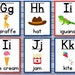 Printable Alphabet Posters, Beginning Sounds Flash Cards, Letter Size ...