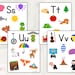 Printable Alphabet Posters, Beginning Sounds Word Chart, Letter Size ...