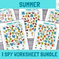 Summer Tracing Worksheet Printable, Kids Fine Motor Skills Practice ...