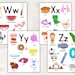Printable Alphabet Posters, Beginning Sounds Word Chart, Letter Size ...