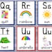 Printable Alphabet Posters, Beginning Sounds Flash Cards, Letter Size ...