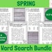 Spring Word Search Printable, Fun Spring Activity for Kids Learning at ...