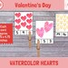 Valentine's Day Count and Clip Flashcards, Numbers 1-20, Valentine ...