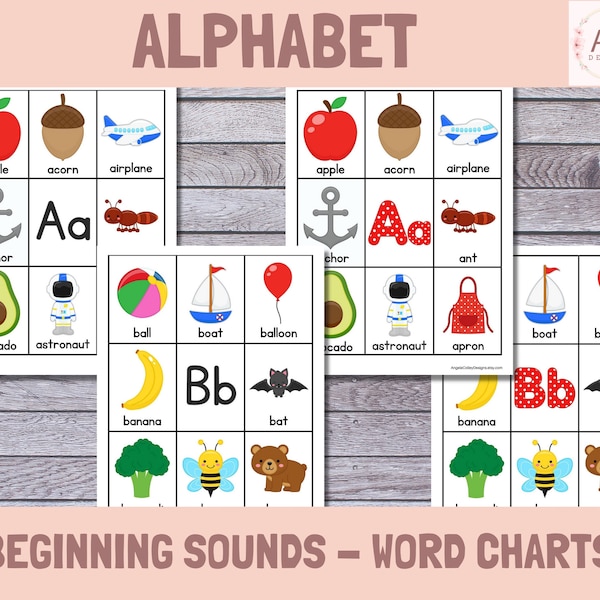 Alphabet Word Poster - Etsy