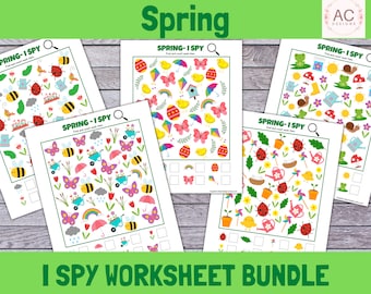 Seasons I Spy Printable Four Seasons Activity Winter - Etsy