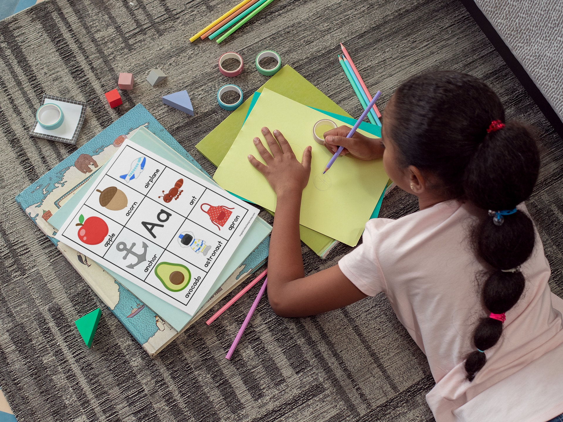 Printable Alphabet Picture Word Chart ABC Beginning Sound - Etsy Canada