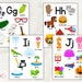 Printable Alphabet Posters, Beginning Sounds Word Chart, Letter Size ...