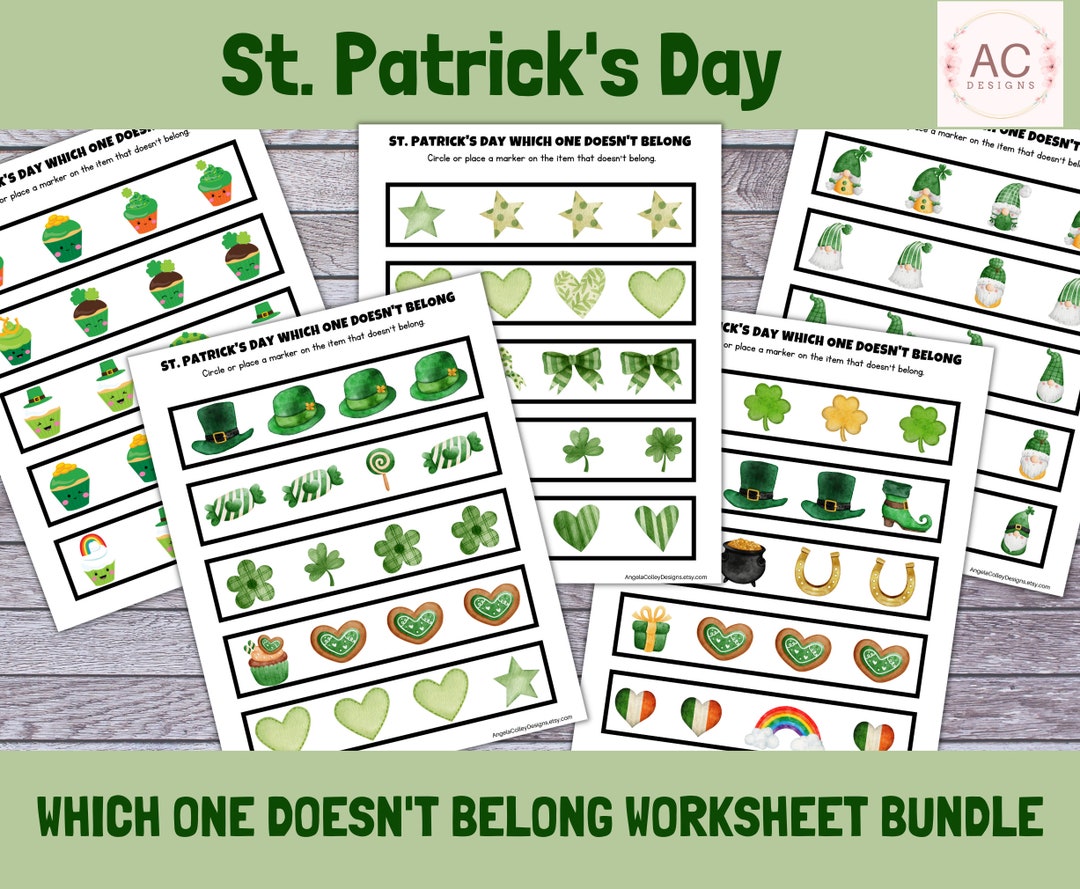 St. Patrick's Day Sorting Activity, Which One Doesn't Belong Worksheet ...