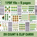St. Patrick's Day Cupcakes Count and Clip Flashcards, Numbers 1-20, St ...