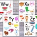Printable Alphabet Posters, Beginning Sounds Word Chart, Letter Size ...