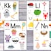 Printable Alphabet Posters, Beginning Sounds Word Chart, Letter Size ...