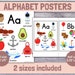 Printable Alphabet Posters, Beginning Sounds Word Chart, Letter Size ...