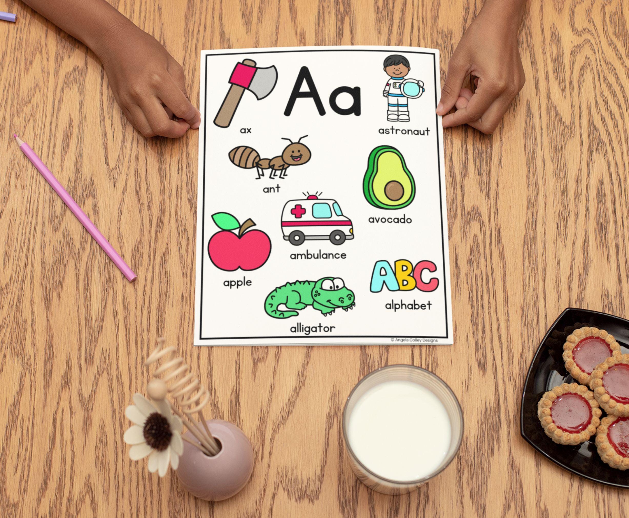 Classroom Alphabet Posters, Beginning Sounds Chart (digital Download ...