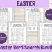 Easter Word Search Printable, Fun Spring Activity for Kids Learning at ...