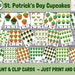 St. Patrick's Day Cupcakes Count and Clip Flashcards, Numbers 1-20, St ...
