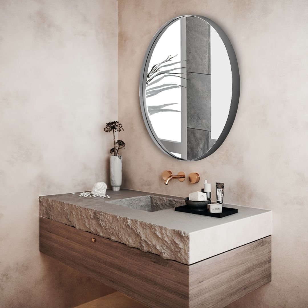 Round Mirror Full Length Mirror Vanity Mirror Bathroom - Etsy