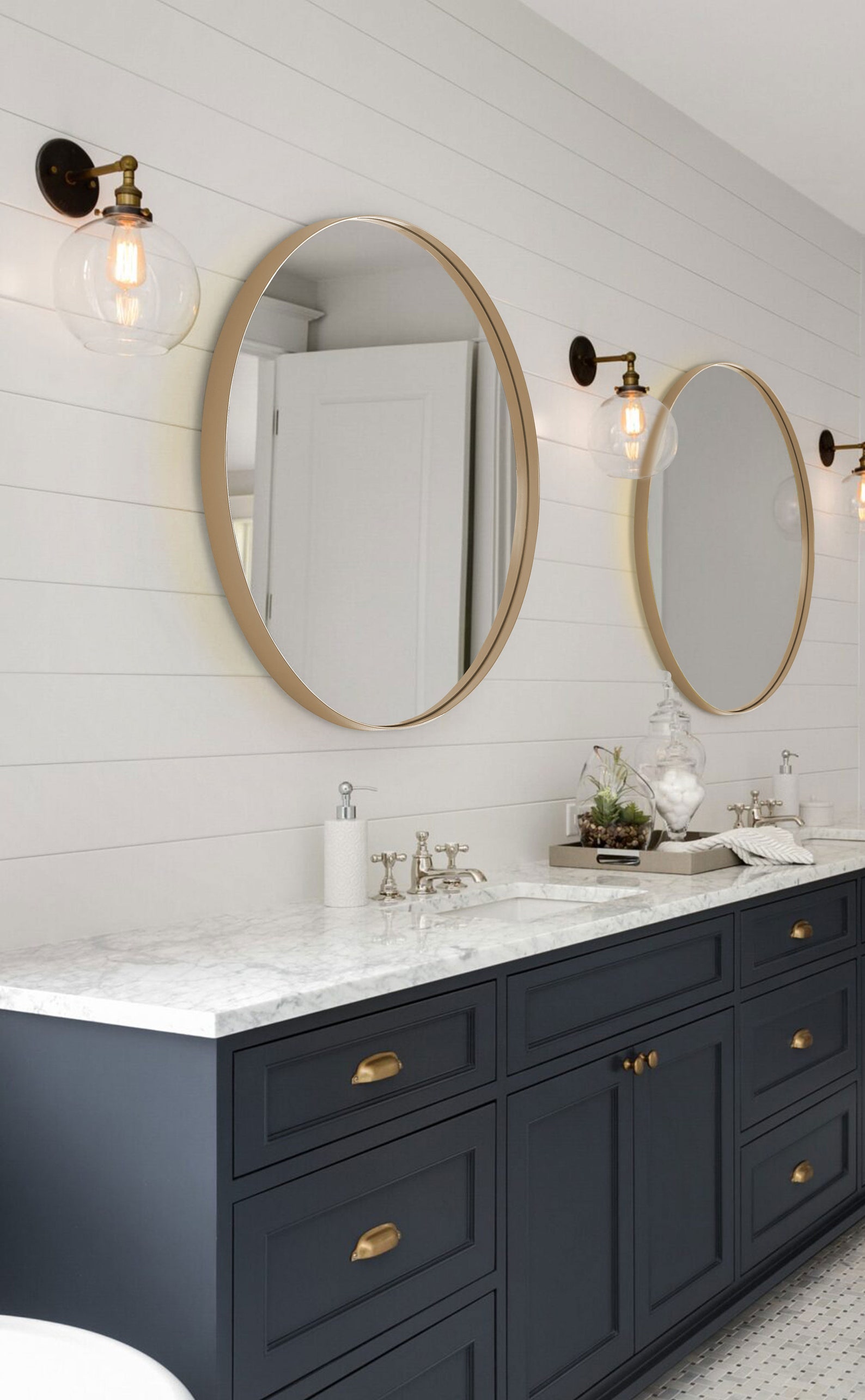 Round Mirror Full Length Mirror Vanity Mirror Bathroom - Etsy