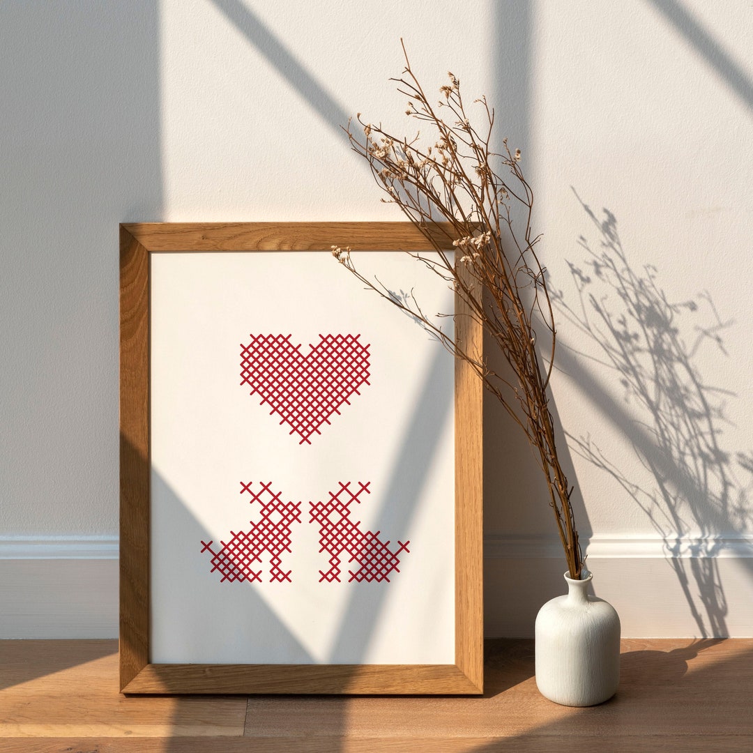 Valentine's Day Wall Decor | PRINTABLE | Minimal Boho Style | DIGITAL ...