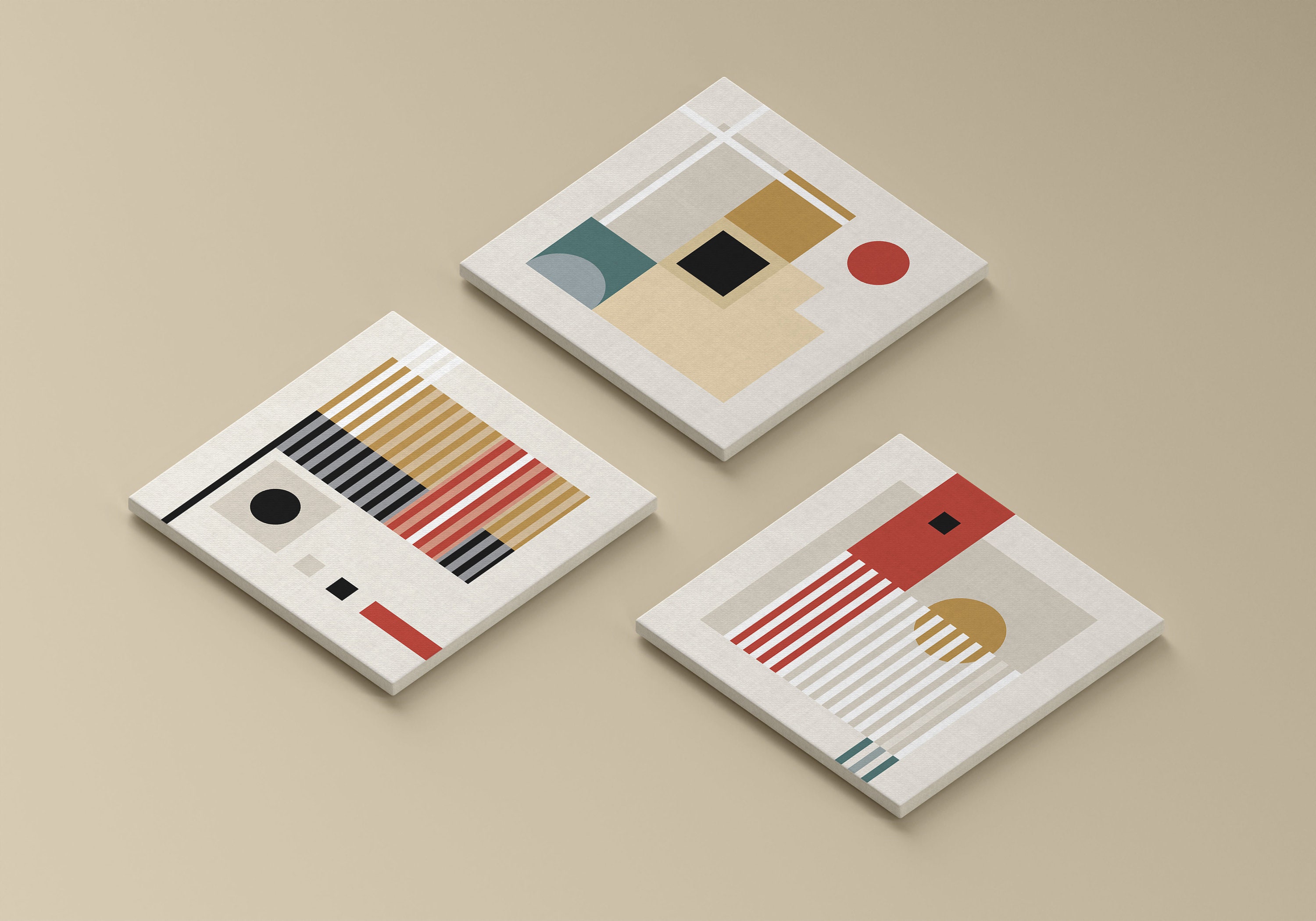 Square Abstract Wall Art | PRINTABLE DOWNLOAD | Modern Geometric Print ...