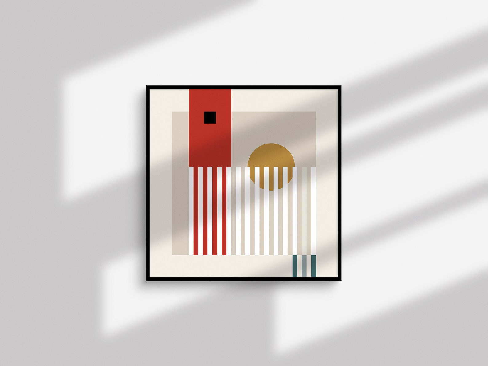 Square Abstract Wall Art | PRINTABLE DOWNLOAD | Modern Geometric Print ...