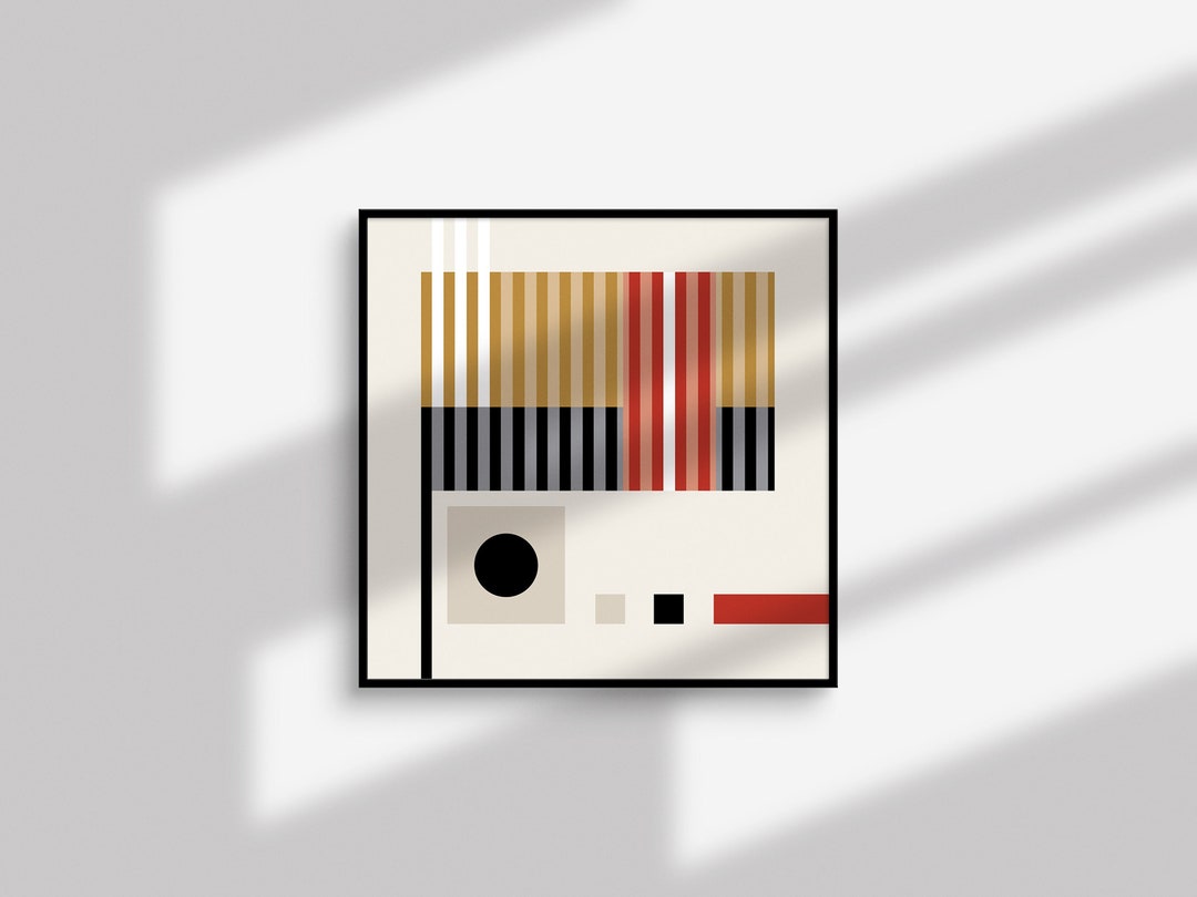 Square Abstract Wall Art PRINTABLE DOWNLOAD Modern Geometric Print ...