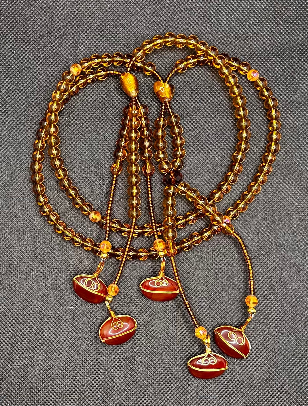 Agate and Gold Prayer Beads Juzu, Chanting, Gongyo, Buddhist, SGI, Soka ...