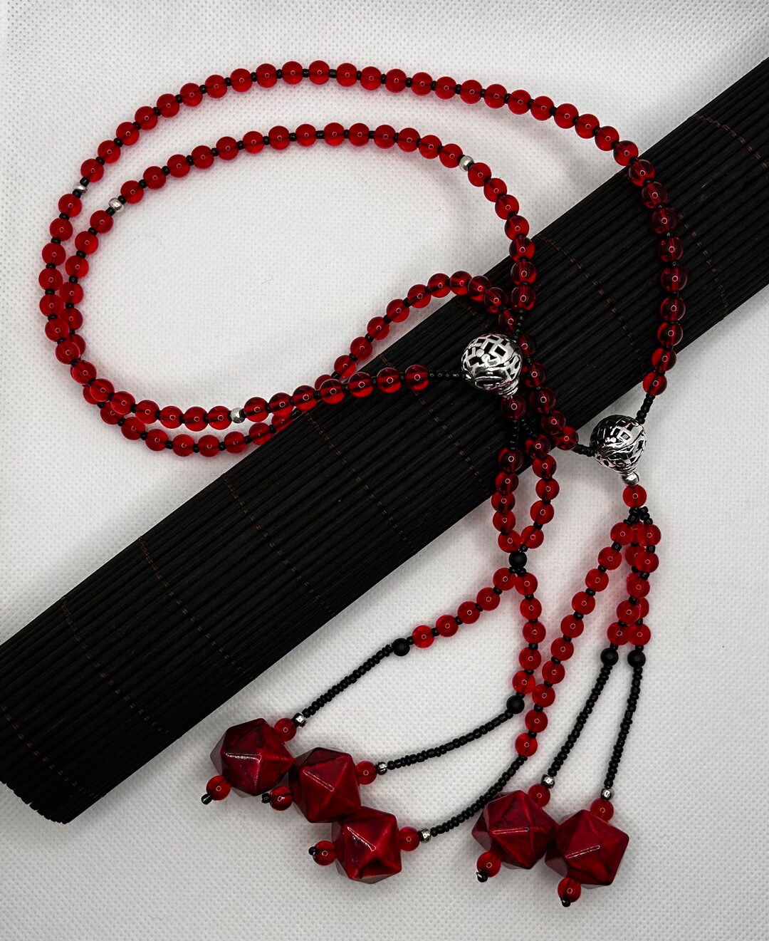 Red Cubes Prayer Beads Juzu, SGI, Soka Gakkai, Buddhist, Gongyo ...