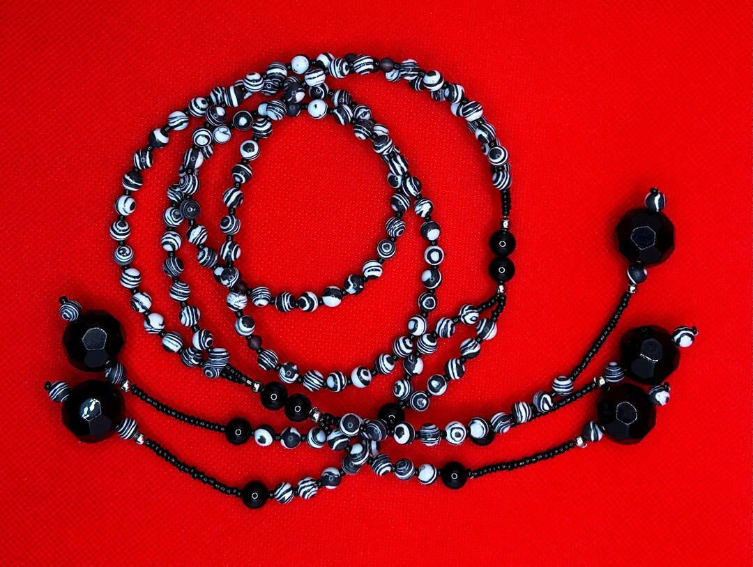 Zebra Prayer Beads-juzu, Buddhist, SGI, Soka Gakkai, Nichiren, Gongyo ...
