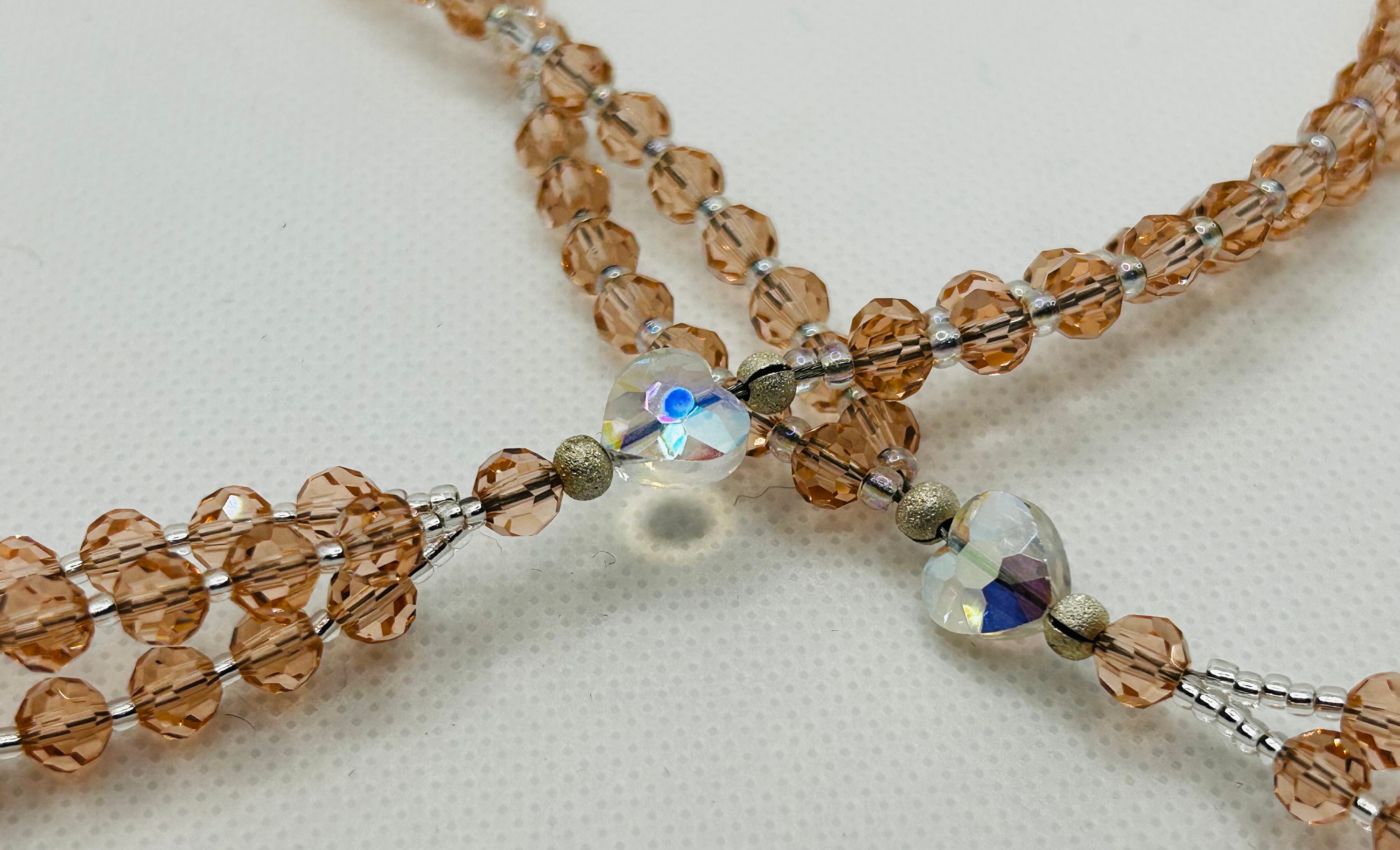 Heart Glass Prayer Beads Juzu, Buddhist, SGI, Soka Gakkai, Gongyo ...