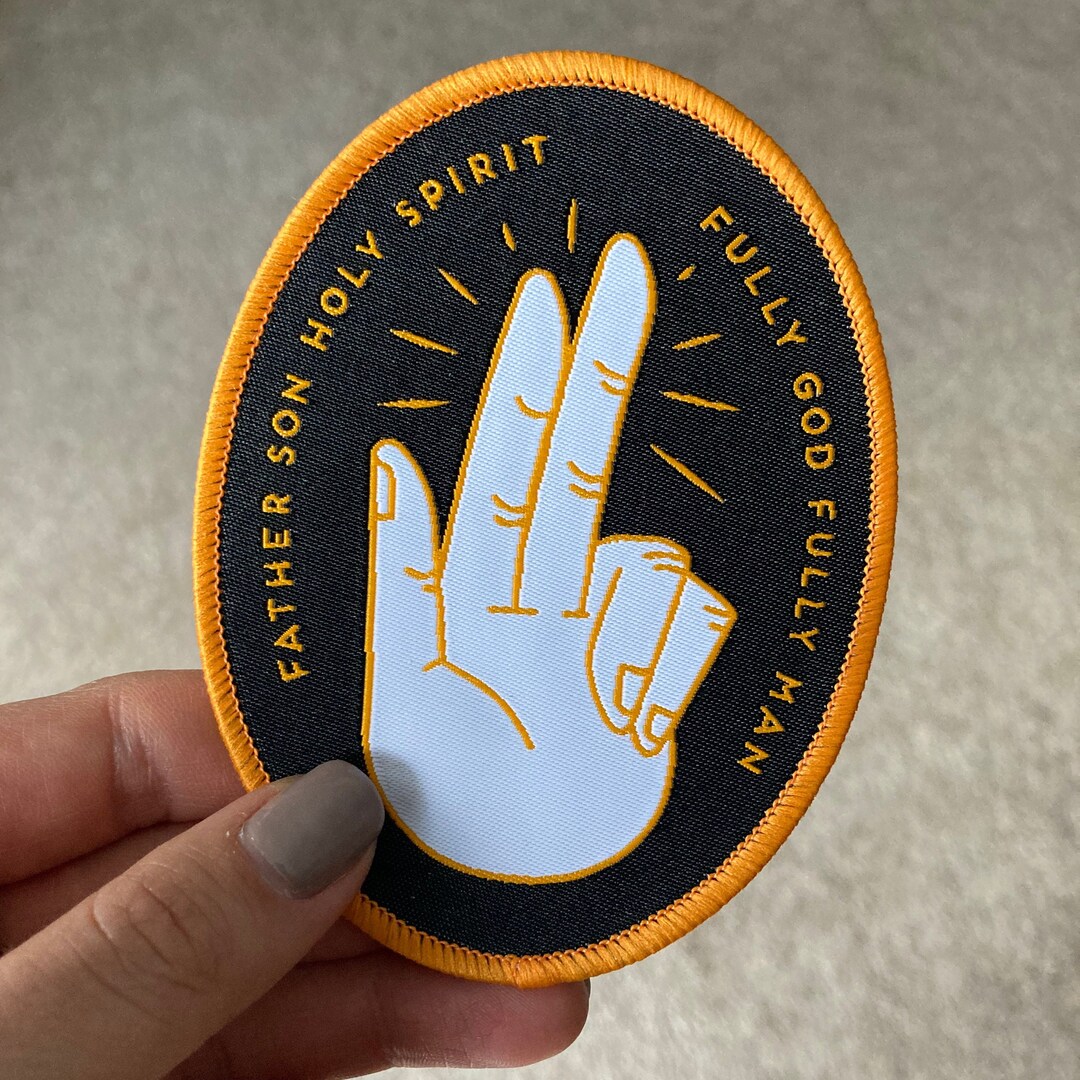 Hand of Benediction Woven Patch - Etsy