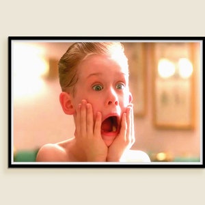 Home Alone Movie Poster, Funny Bathroom Art, Kevin Mccallister Print ...