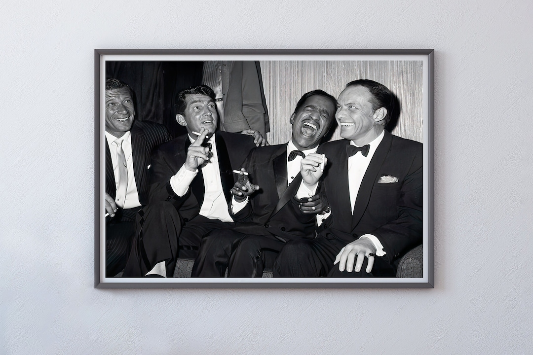 The Rat Pack Poster, Dean Martin, Sammy Davis Jr and Frank Sinatra ...