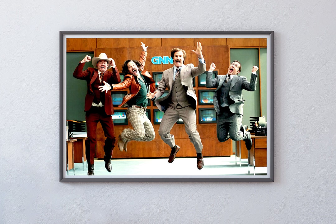 Anchorman Movie Poster, Home Office Decor, Anchorman Print, Funny Movie ...